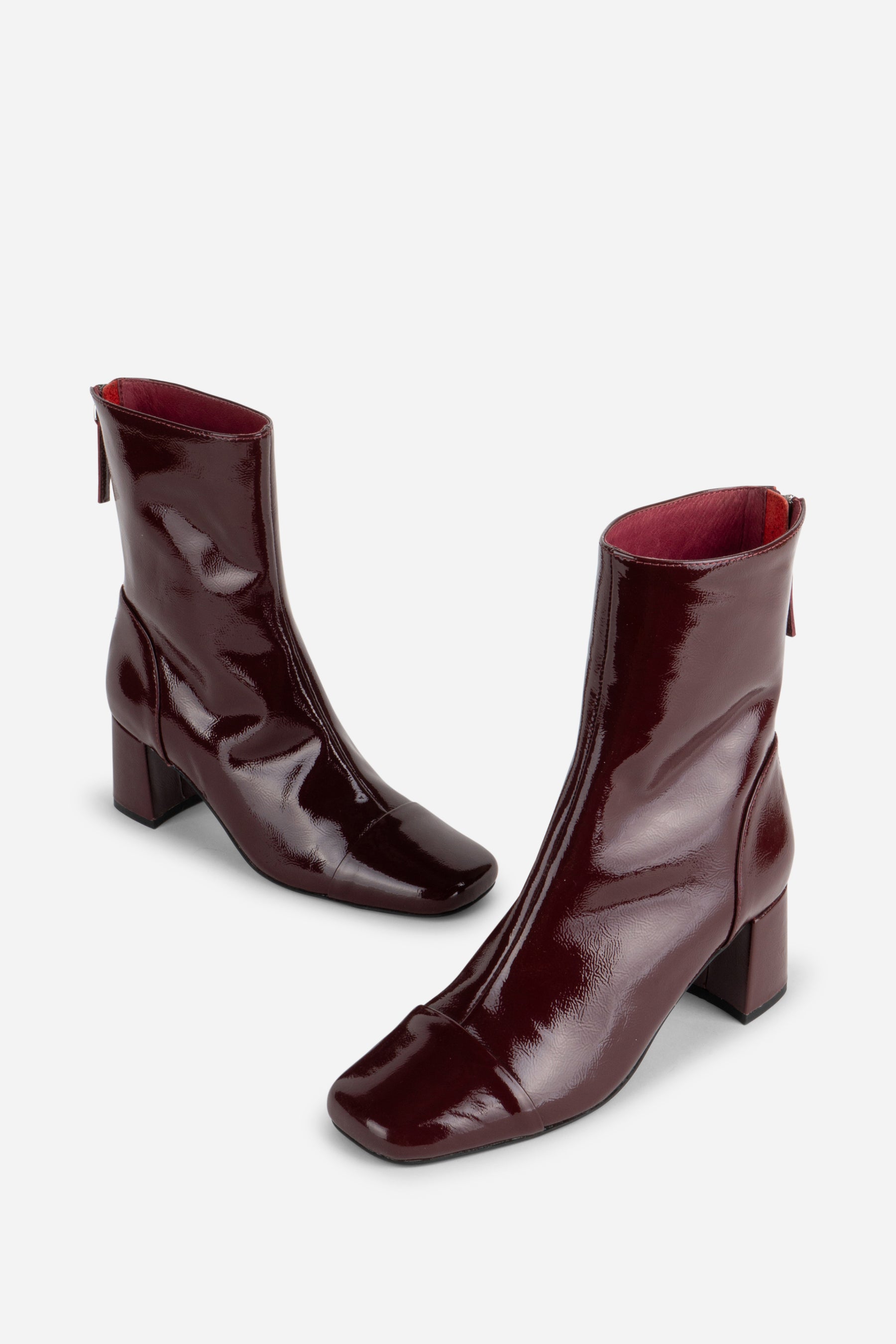 MILA PATENT LEATHER ANKLE BOOT – Intentionally Blank