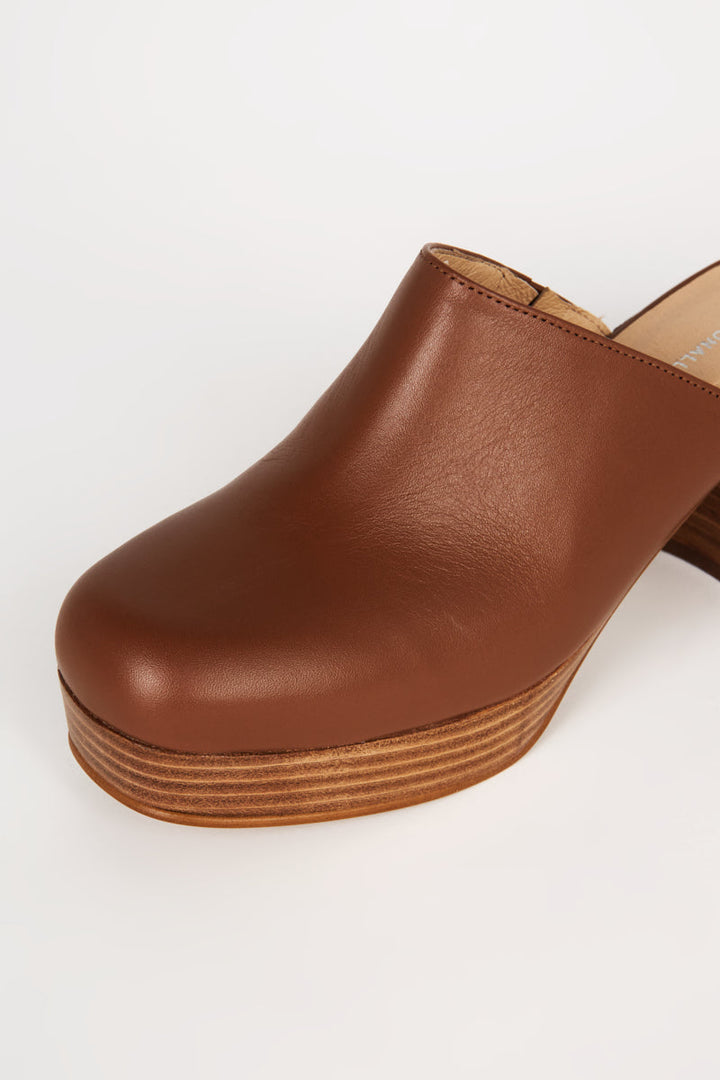 FACTS LEATHER PLATFORM CLOG – Intentionally Blank